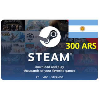 STEAM 300 ARS - INSTANT DELIVERY!!! - - Steam Gift Cards - Gameflip