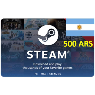 STEAM 500 ARS - INSTANT DELIVERY!!! - - Steam Gift Cards - Gameflip