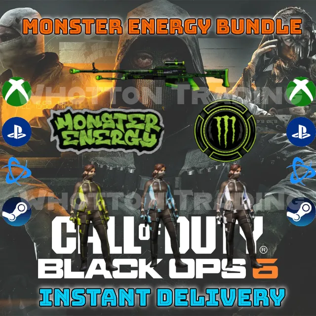 Call of Duty Black Ops 6 Monster Energy Full Set 6 Codes (𝐈𝐍𝐒𝐓𝐀𝐍𝐓 ...