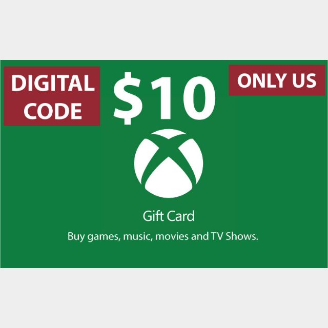 $10.00 Xbox Gift Card[INSTANT Delivery!] - Xbox Gift Card Gift Cards ...