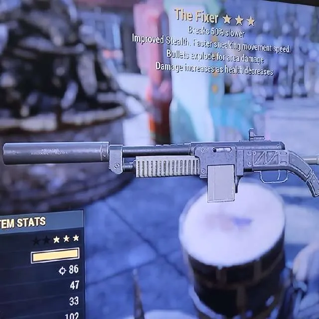 Weapon | BE50 Fixer - Fallout 76 Game Item - Gameflip