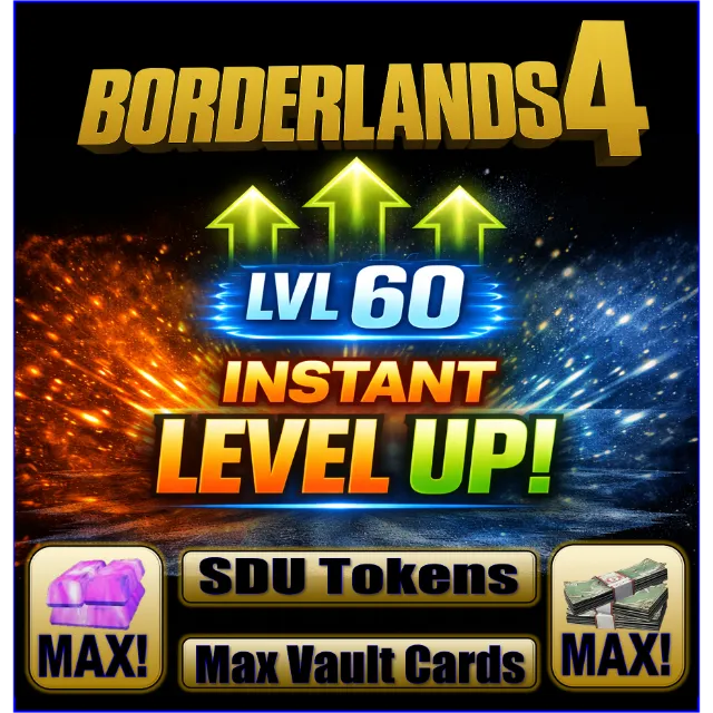 Borderlands 4 - 1 Characters - MAX Vault Cards, SDU, Level, Eridium ...