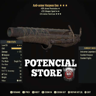 Weapon | AA2525 Harpoon Gun - Game Items - Gameflip