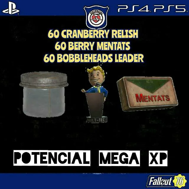 Aid | Potencial MEGA XP - Fallout 76 Game Items - Gameflip