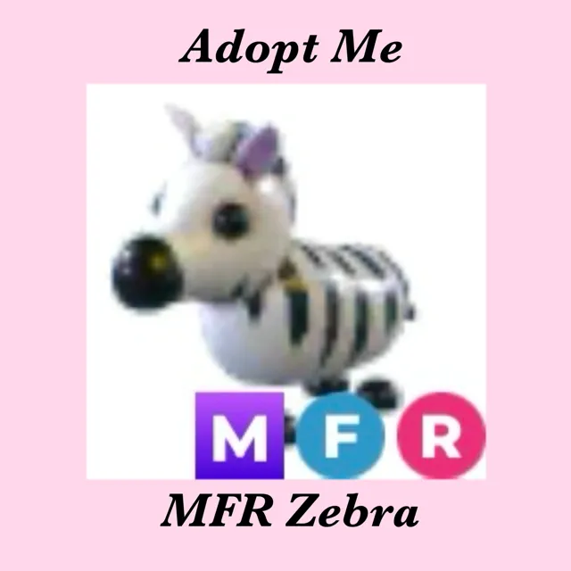 MFR ZEBRA - Adopt Me! Game Item - Gameflip
