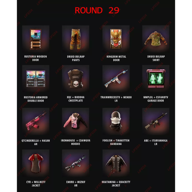 RUST TWITCH DROP Round 29+30+31+32+33 55 SKINS Steam only - ไอเทมในเกม ...