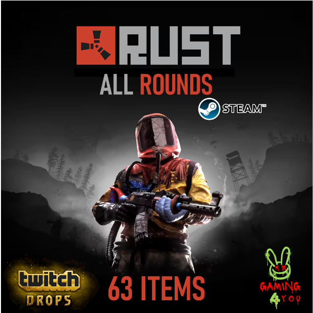 RUST TWITCH DROP Round 29+30+31+32+33+34 63 SKINS Steam only - Other Game Item - Gameflip