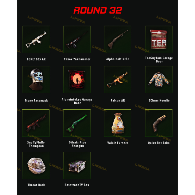 RUST TWITCH DROP Round 29+30+31+32+33 55 SKINS Steam only - Other Game ...