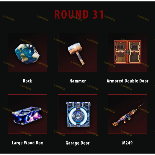RUST TWITCH DROP Round 29+30+31+32+33 55 SKINS Steam only - Other Game Item - Gameflip
