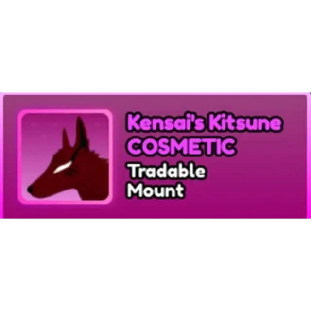 World Zero - Rare Kitsune (Mount) - Roblox Game Item - Gameflip