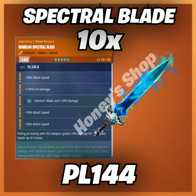 Spectral Blade | 10x - Fortnite Game Items - Gameflip