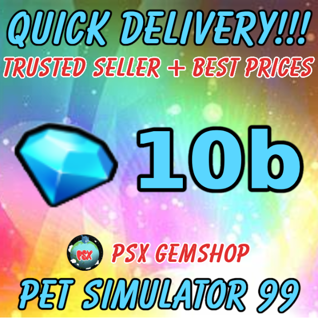 10b Gems - Pet Simulator 99 Game Items - Gameflip