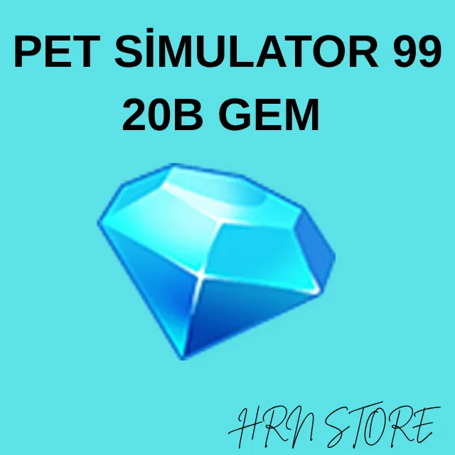 20B GEM PET SİMULATOR 99 - Pet Simulator 99 Game Item - Gameflip