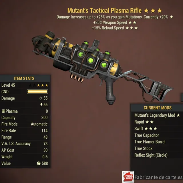 M2515 Plasma Rifle (Mutant's) - Fallout 76 Game Items - Gameflip