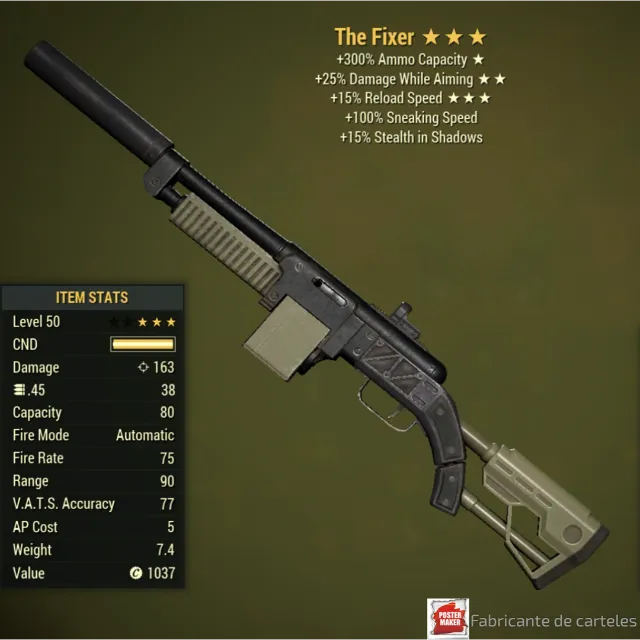 Q2515 The Fixer ( QUAD) - Fallout 76 Game Items - Gameflip