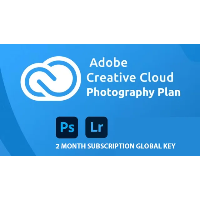 Adobe Creative Cloud Photography Plan 2 Months Subscription Global Key ...