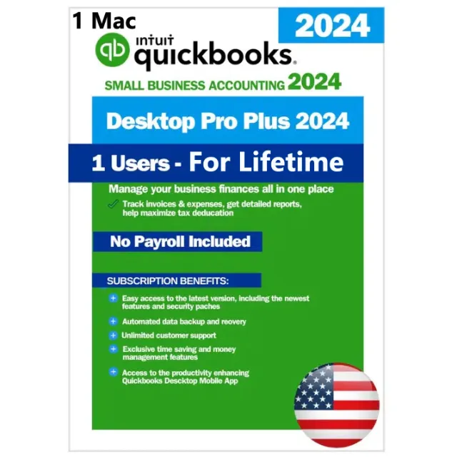 QuickBooks Desktop Pro Plus 2024 for 1 Mac - Other Software - Gameflip