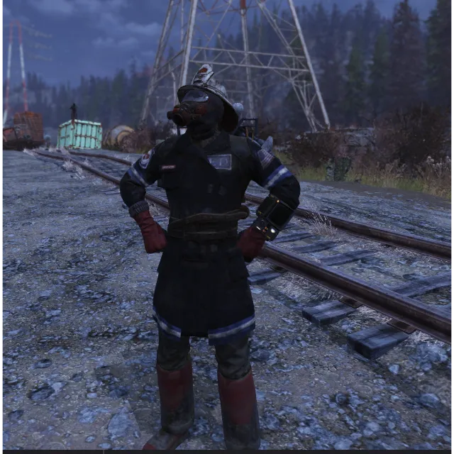 Responder Fireman Outfit + Helmet - Fallout 76 Game Item - Gameflip