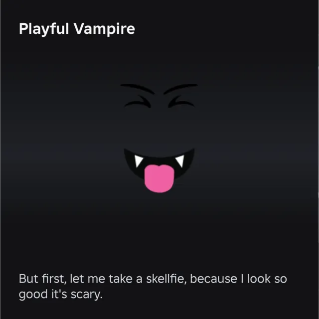 Playful Vampire - Roblox Game Item - Gameflip