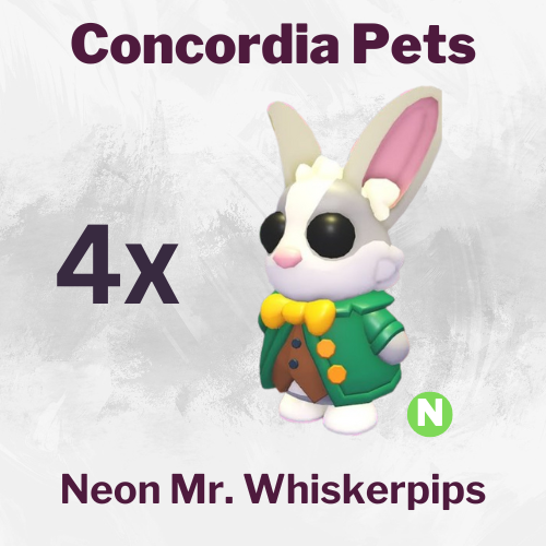 Neon Mr. Whiskerpips - Adopt Me Game Items - Gameflip
