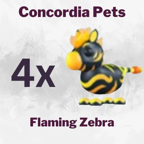 Flaming Zebra - Adopt Me Game Items - Gameflip