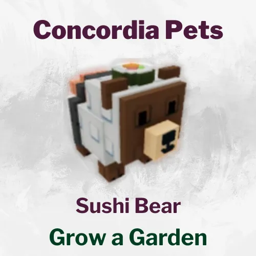 Sushi Bear - Grow a Garden Game Item - Gameflip