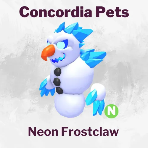 Neon Frostclaw - Adopt Me Game Items - Gameflip