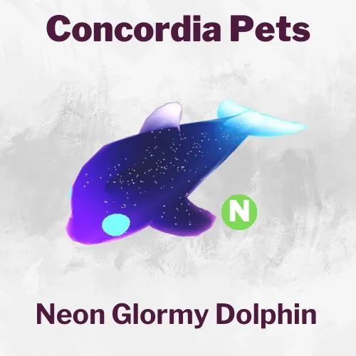 Neon Glormy Dolphin - Adopt Me Game Item - Gameflip