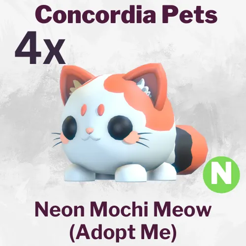 Neon Mochi Meow - Adopt Me Game Item - Gameflip