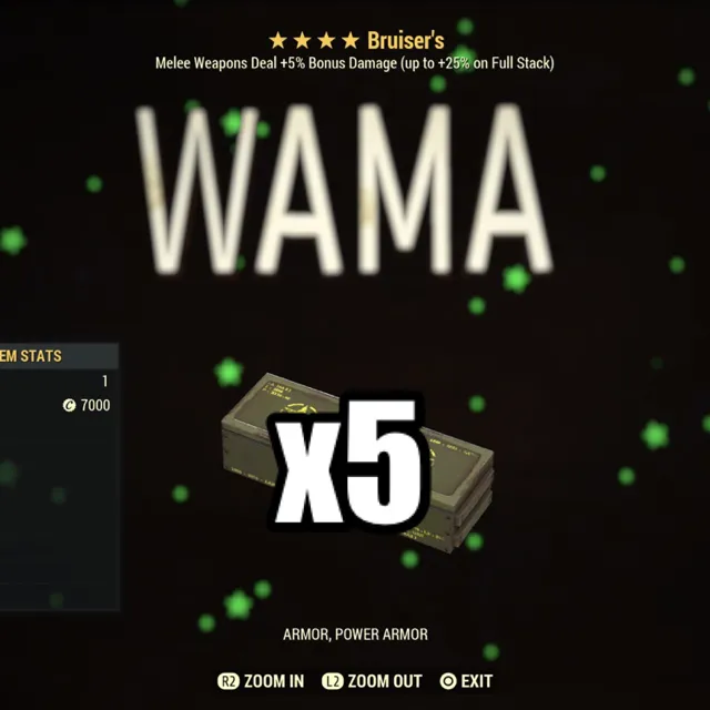 x5 bruiser mod - Fallout 76 Game Item - Gameflip