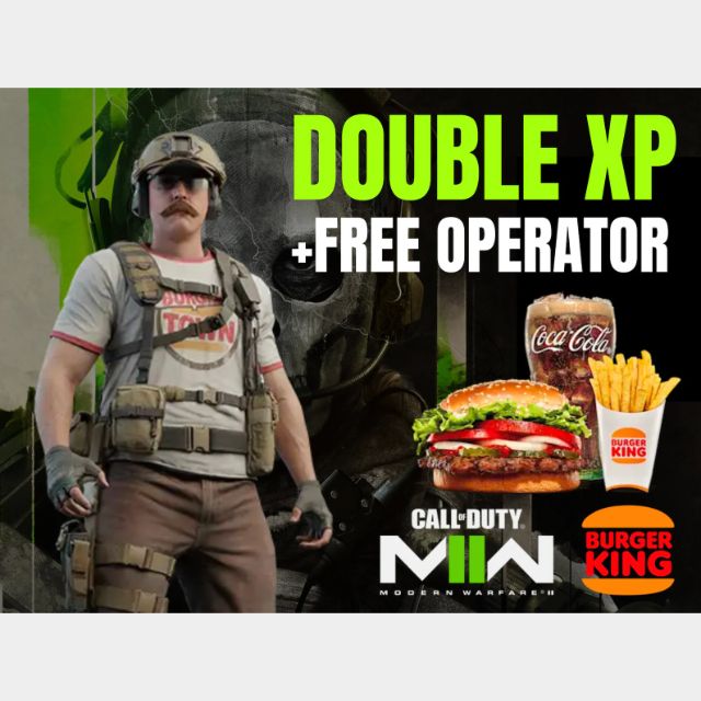 Call of Duty: Modern Warfare II - 1 Hour 2XP + Burger King Operator ...
