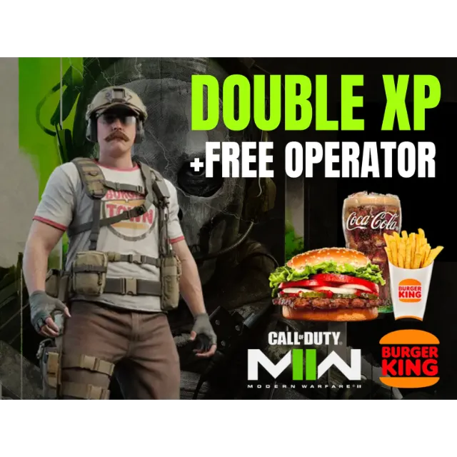 Call of Duty: Modern Warfare II - 1 Hour 2XP + Burger King Operator ...