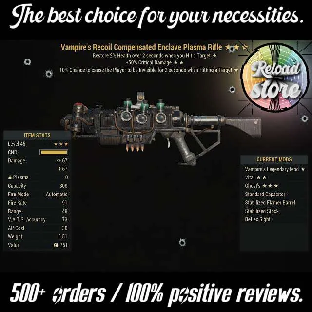 Weapon | V50c Enclave - Fallout 76 Game Item - Gameflip