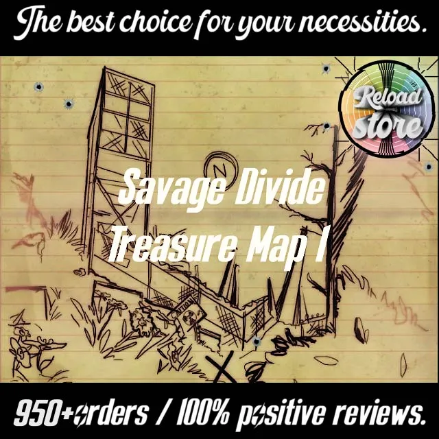 10K SAVAGE DIVIDE TREASURE MAP 1 - Fallout 76 Game Item - Gameflip