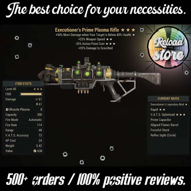 Weapon | Exec2525 Plasma Rifle - Fallout 76 Game Item - Gameflip