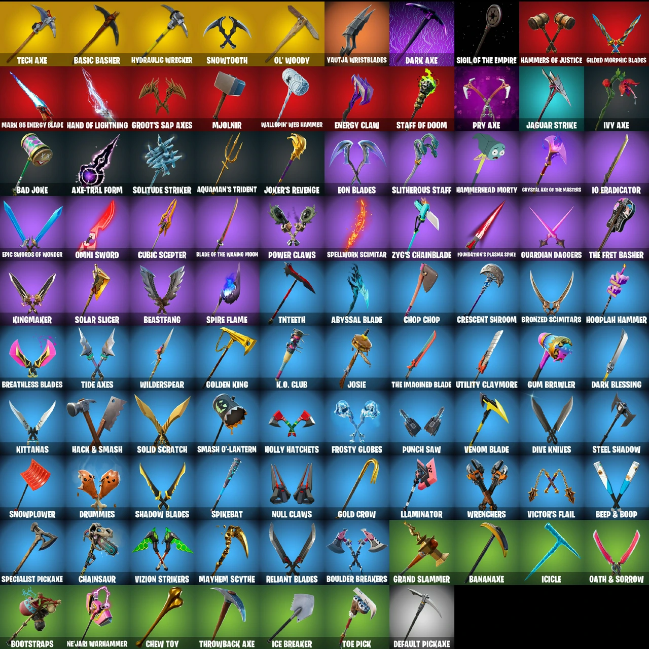 Stacked Fortnite skins - Fortnite Game Items - Gameflip