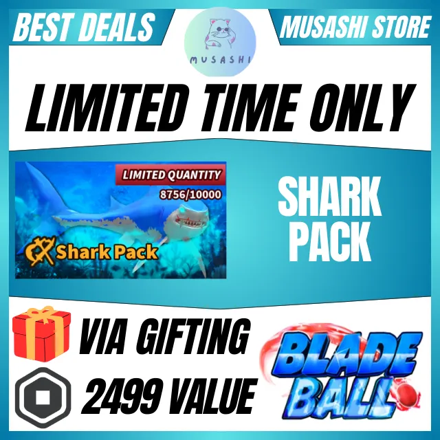 SHARK PACK - BLADE BALL - Blade Ball Game Item - Gameflip