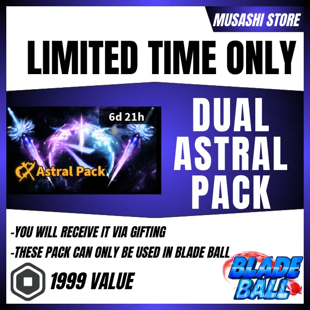 DUAL ASTRAL PACK - BLADE BALL - Blade Ball Game Items - Gameflip