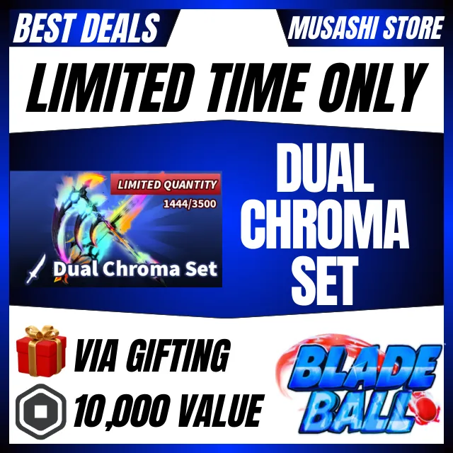 DUAL CHROMA SET - BLADE BALL - Blade Ball Game Items - Gameflip