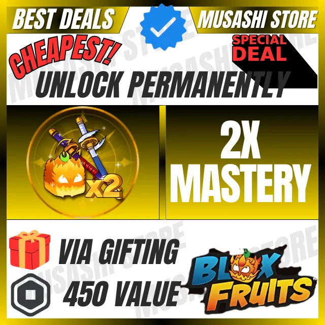 2X MASTERY | BLOX FRUITS - Blox Fruits Game Items - Gameflip