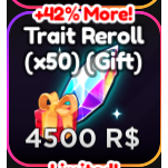Trait Reroll X250 - Anime Adventures - Game Items - Gameflip