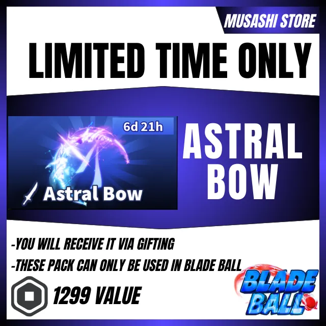 ASTRAL BOW - BLADE BALL - Roblox Game Items - Gameflip