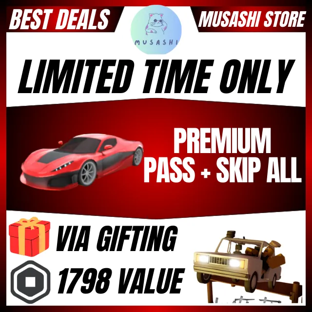 PREMIUM PASS & SKIP ALL - A DUSTY TRIP - Roblox Game Items - Gameflip
