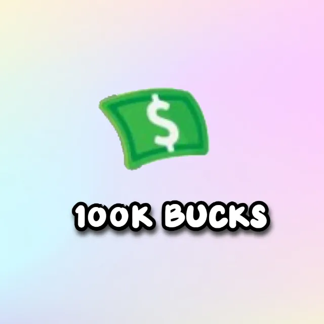 100k Bucks - Adopt Me Game Items - Gameflip