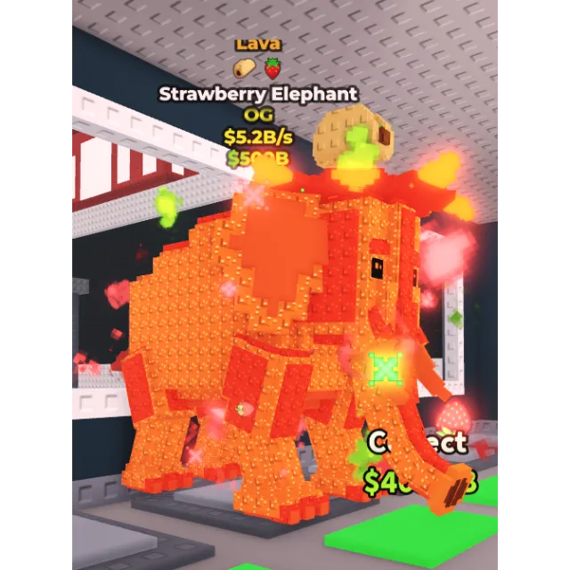 Lava Strawberry Elephant 5.2b/s - Steal A Brainrot - Steal a Brainrot ...