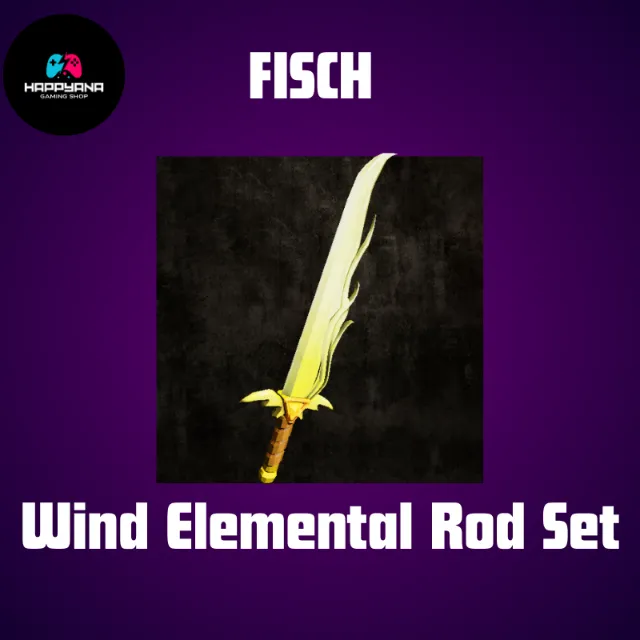 Wind Elemental Rod Set - Fisch - Roblox Game Item - Gameflip