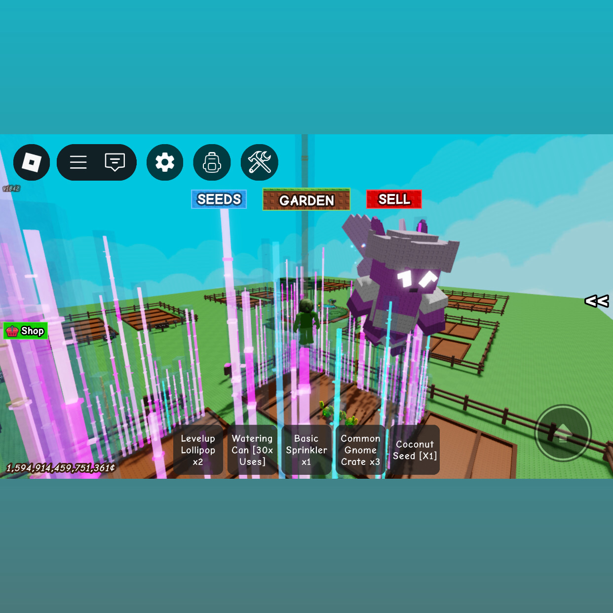 GODLY TITANIC GLIMMERING SPRITE - Grow a Garden Game Item - Gameflip