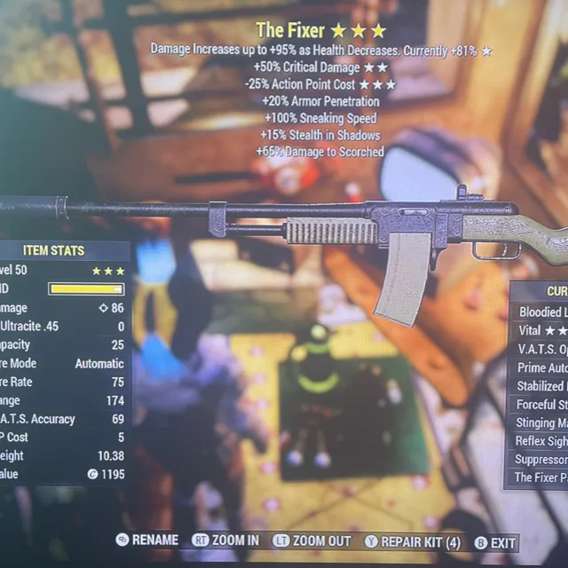 B5025 FIXER - Fallout 76 Game Item - Gameflip