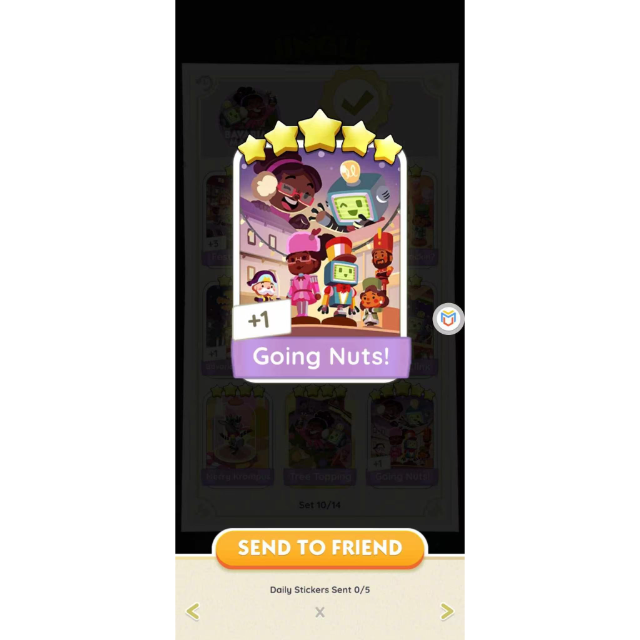 Going Nuts! Monopoly Go 5 ⭐ Sticker - Game Items - Gameflip