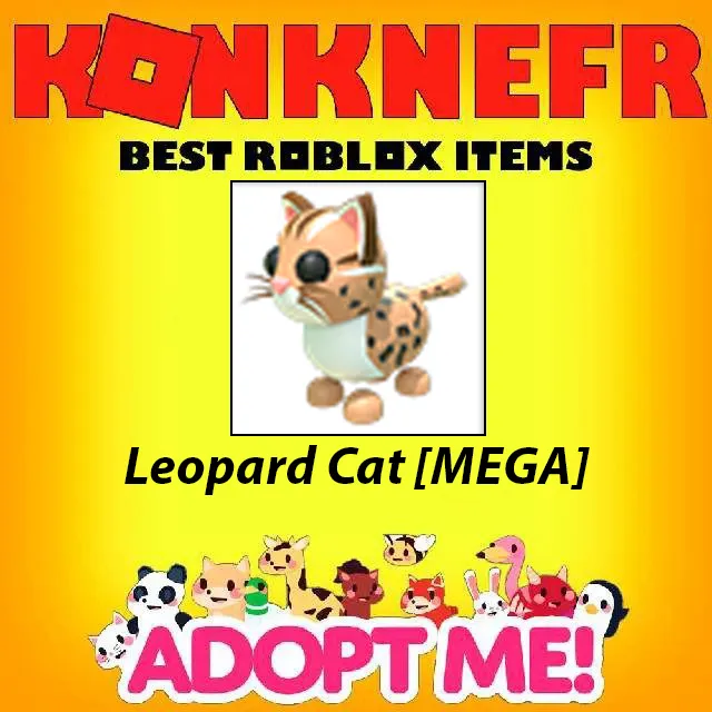 Leopard Cat [MEGA] Mega - Adopt Me Game Item - Gameflip